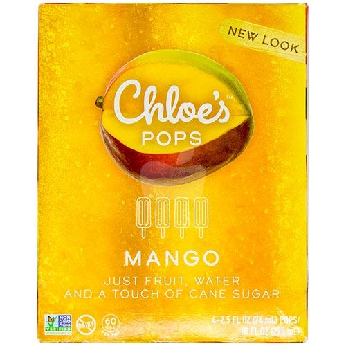 Chloes Mango Iced Fruit Pops - 24/2.5oz FROZEN - CHLOEMAN