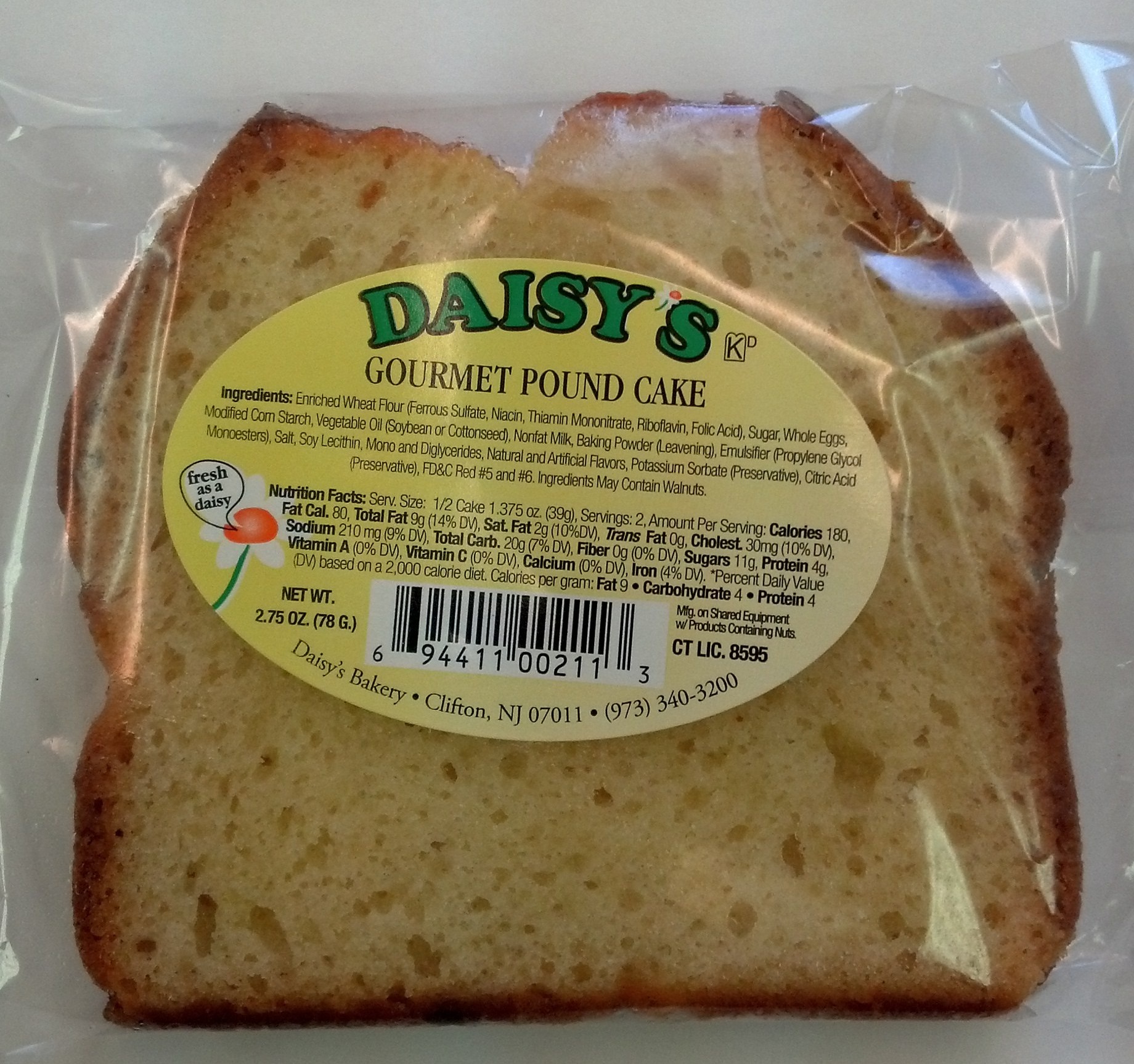 Daisy's Original Pound Cake - 24/3oz Packages - DPC
