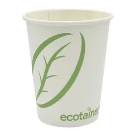 Ecotainer 12oz Compostable Hot Cups 10/100ct Sleeves - ECO12