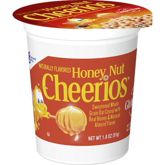 Cheerios Honey Nut Cereal Cup 6/Pack - 10 Packs/Case - HNCC