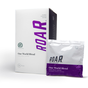Roar One World Coffee Pods 6/16ct Boxes - Rainforest Alliance - RSB