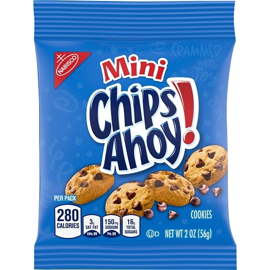 Nabisco Chips Ahoy Mini Cookies 60/2oz Bags - AHOY