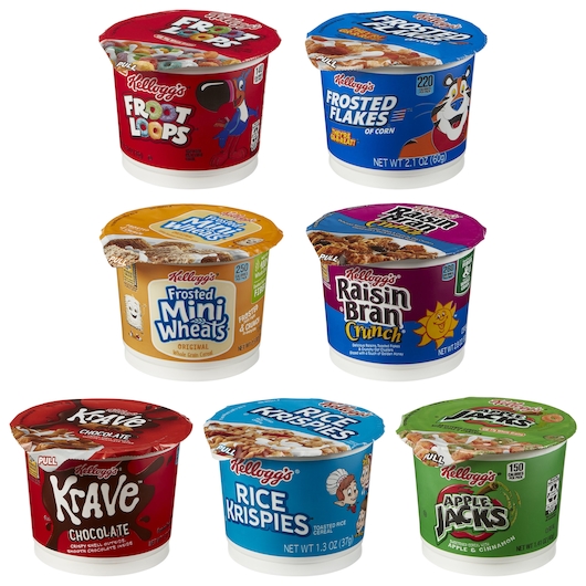 Kelloggs Favorite Cereal Cup Assortment 60/Case - KFCC