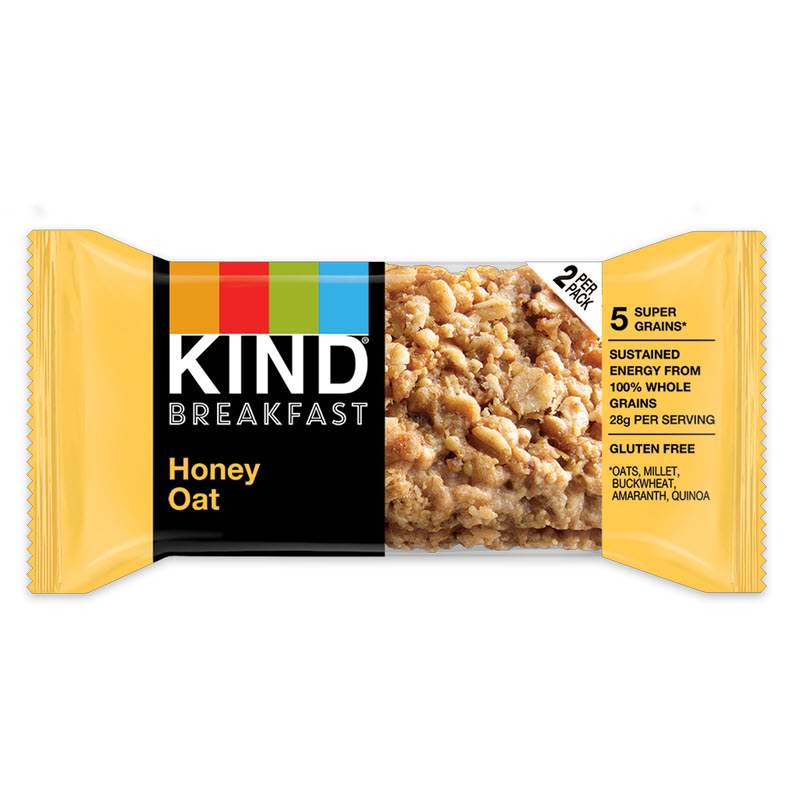 Kind Honey Oat Breakfast Bars 2/pk 6/2pk Bars - KPHO