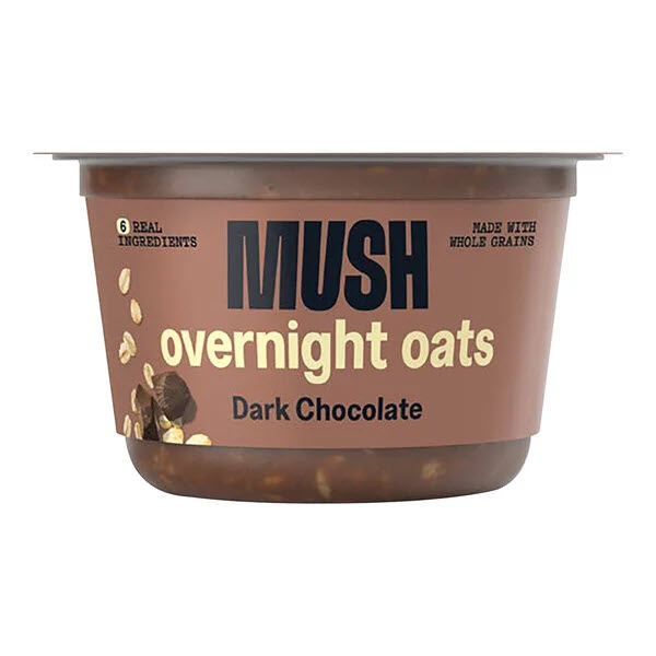 MUSH Dark Chocolate Overnight Oats 8/5oz Cups - MOODC